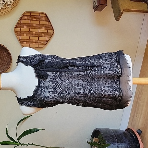 CAbi | Tops | Cabi Black Lace Sleeveless Blouse | Poshmark